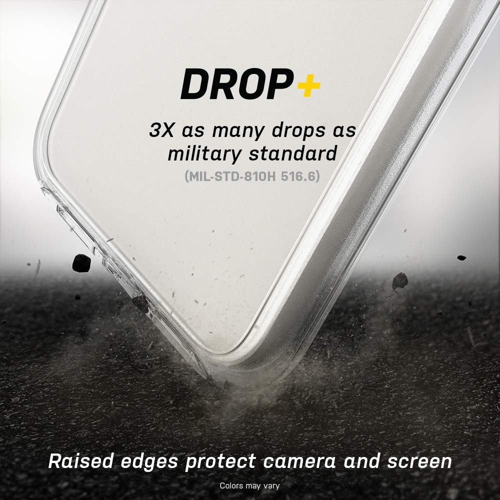 OtterBox iPhone 12 & iPhone 12 Pro Symmetry Series Case - MOON WALKER (FROST WHITE/SILVER MET/MOONWALKER GRAPHIC), ultra-sleek, wireless charging compatible, raised edges protect camera & screen