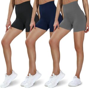 gayhay biker shorts for women - 8" soft stretch athletic summer shorts for under dresses workout running cycling yoga