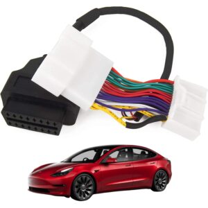 ohp obd2 adapter for tesla model 3 & y since year 2019 | fits obdlink veepeak w/scan my tesla app