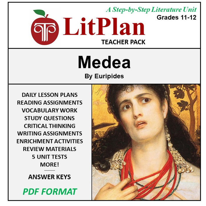 Homeschool and Online Learning Novel Study Guide for Medea