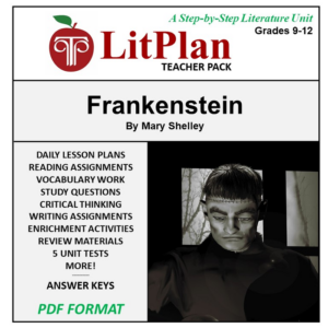 homeschool and online learning novel study guide for frankenstein