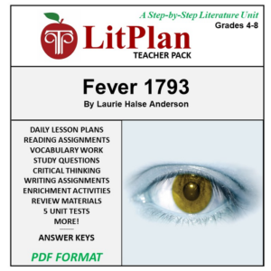 homeschool and online learning novel study guide for fever 1793