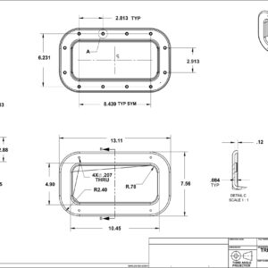 Kay Enterprises Trailer Roof Vent Black Aluminum Low Profile Popup Air Flow Trim Ring and Gasket