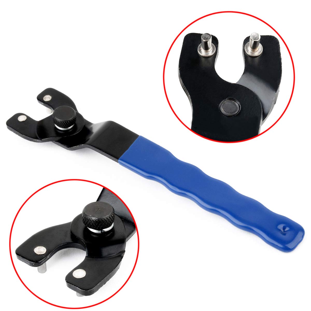 HUAHA Angle grinder wrench for Bosch & Other Grinders,SEWA20 Adjustable Lock-Nut Grinder Wrench(2Pack)