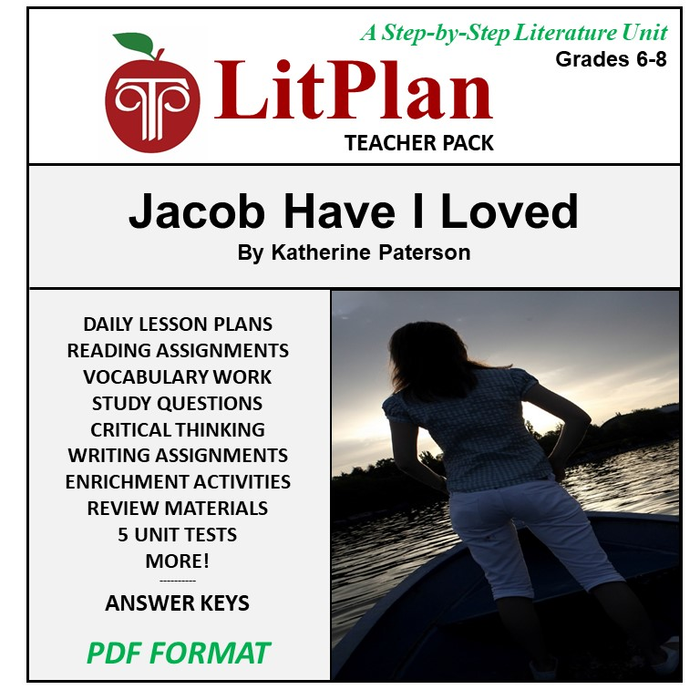 Homeschool and Online Learning Novel Study Guide for Jacob Have I Loved