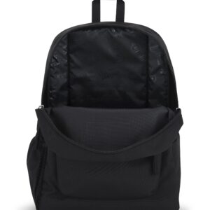 JanSport Cross Town Backpack - Travel, or Work Bookbag with Water Bottle Pocket, Black