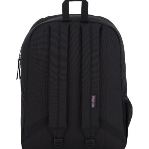 JanSport Cross Town Backpack - Travel, or Work Bookbag with Water Bottle Pocket, Black