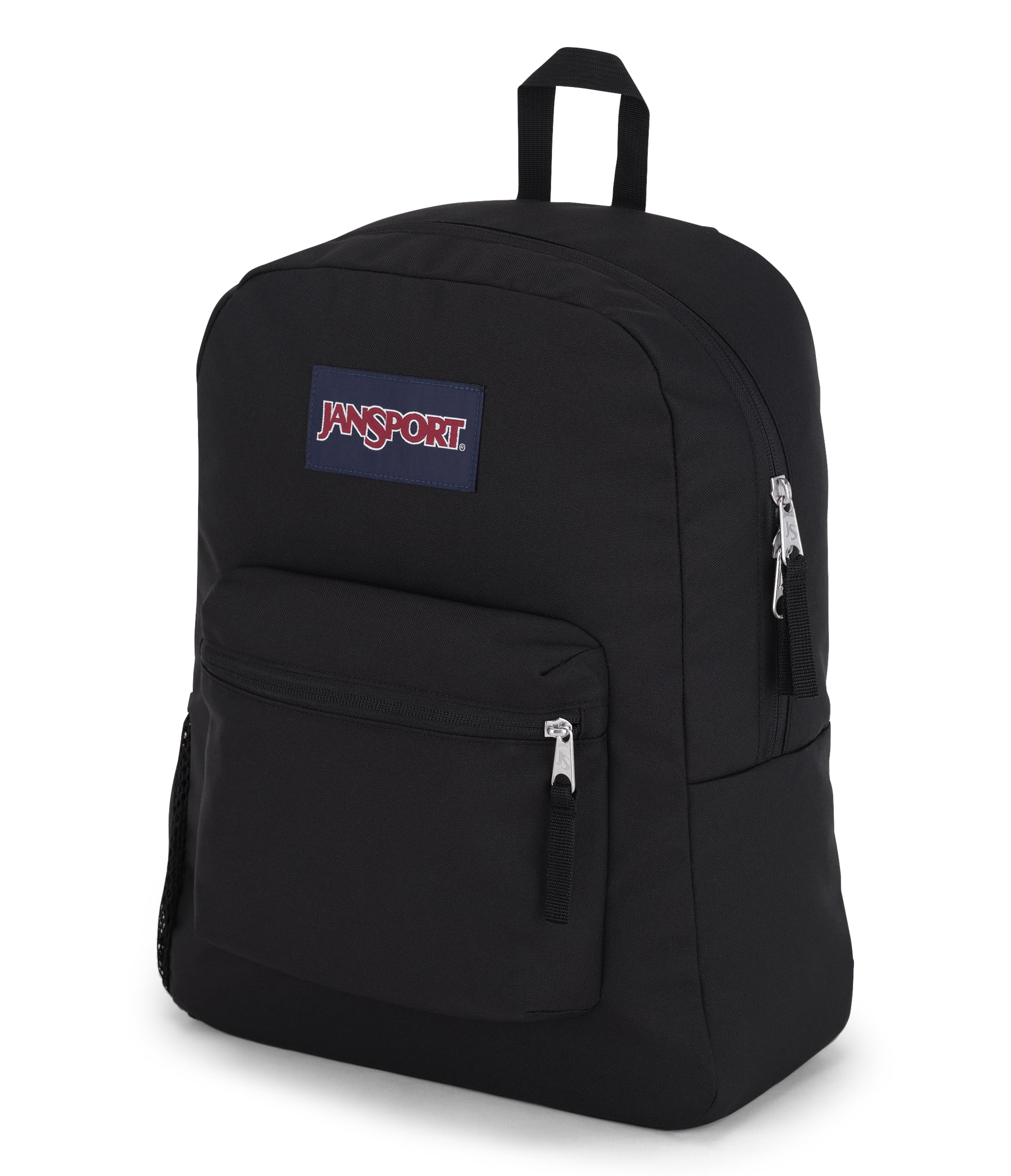 JanSport Cross Town Backpack - Travel, or Work Bookbag with Water Bottle Pocket, Black