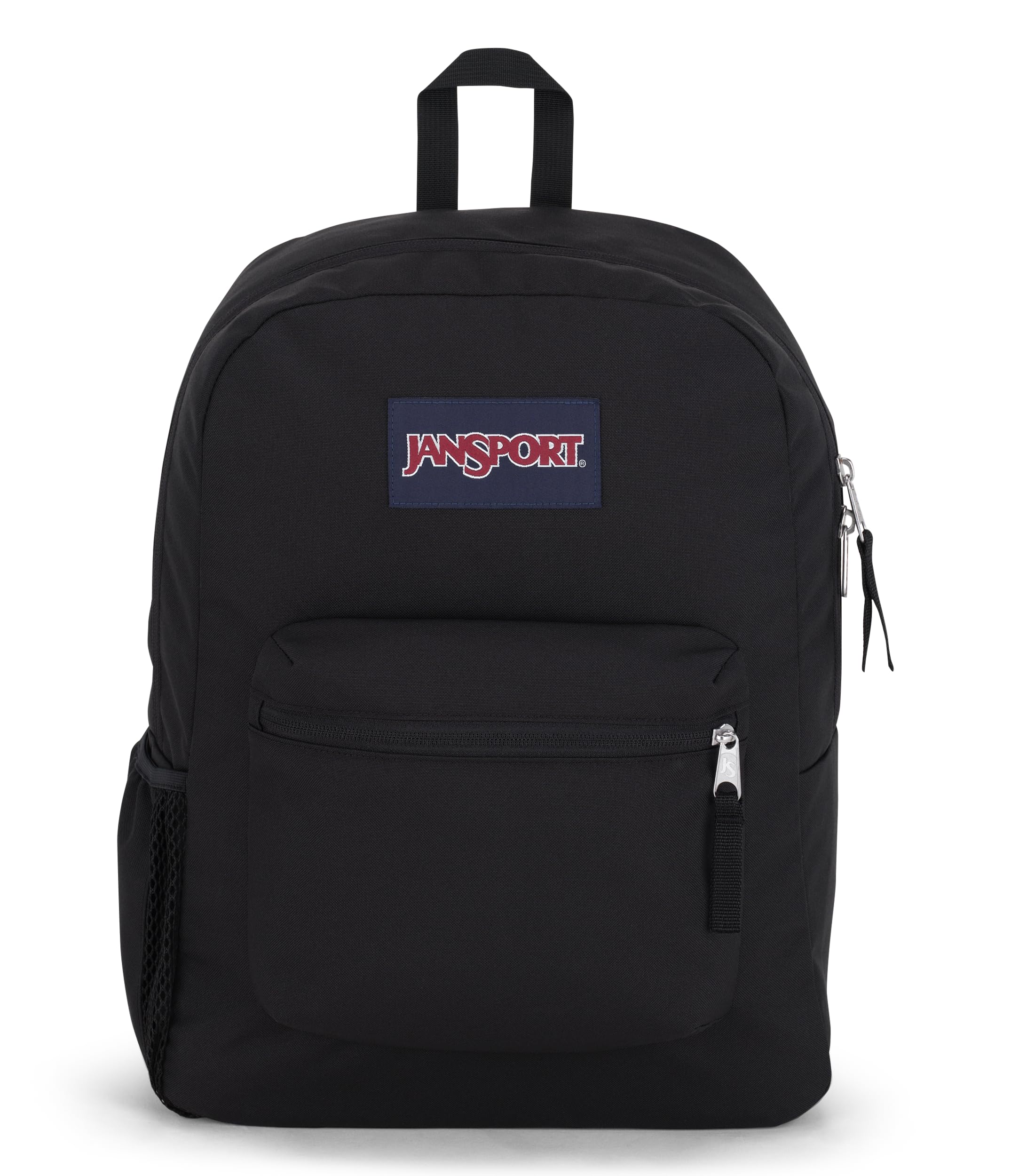 JanSport Cross Town Backpack - Travel, or Work Bookbag with Water Bottle Pocket, Black