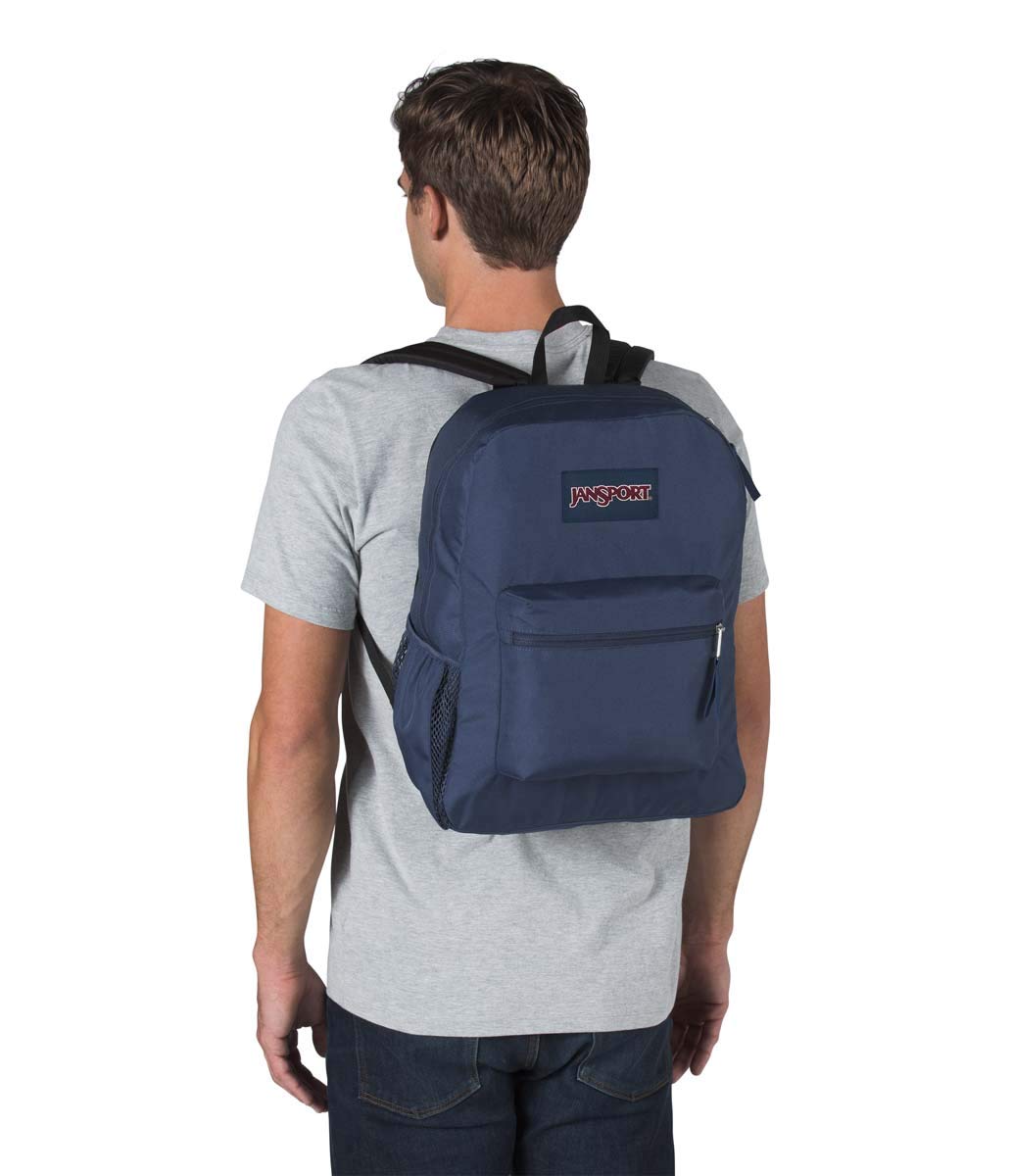 Jansport | Cross Town Backpack (Navy Blue- One Size)