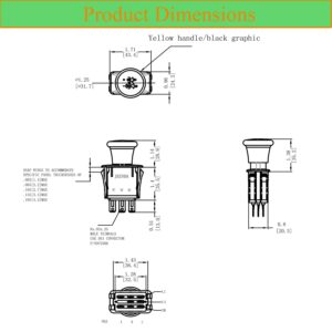 JEENDA PTO Switch Replaces 430-330 103-5221 Compatible with Exmark Grasshopper 183925 JD AM131966 Toro 1-633673 Everride 136574 Delta 6201-342 ZTR Mowers