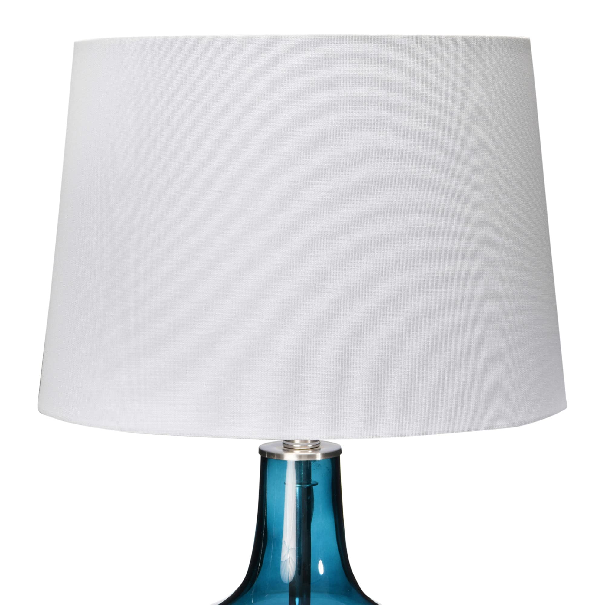 Creative Co-Op 27" Deep Blue Glass Table Lamp