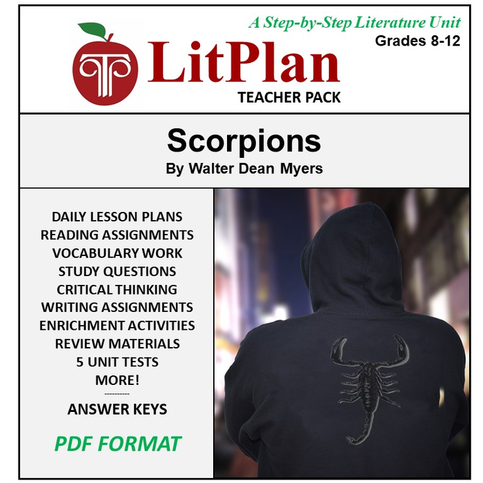 Homeschool and Online Learning Novel Study Guide for Scorpions