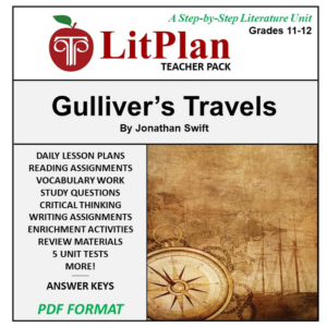 homeschool and online learning novel study guide for gulliver's travels