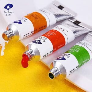 Paul Rubens Watercolor Paint, 24 Vibrant Colors Highly Pigmented, 5ml Each Tube, Perfect for Painters, Artists, Hobbyist, Beginners, Students