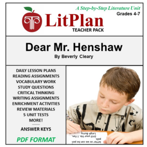 homeschool and online learning novel study guide for dear mr. henshaw