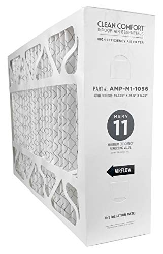 Clean Comfort AMP-M1-1056 - 16" x 25" x 5" Media Air Filter, MERV 11