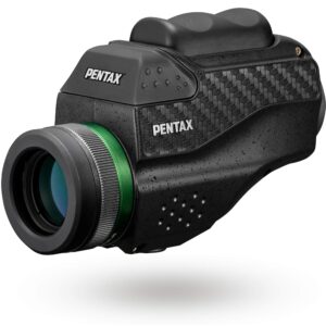 pentax monocular vm 6x21 wp easy to use with just one hand.universal design that is ergonomically easy to operate. bright and clear view with high contrast and excellent optical performance.waterproof