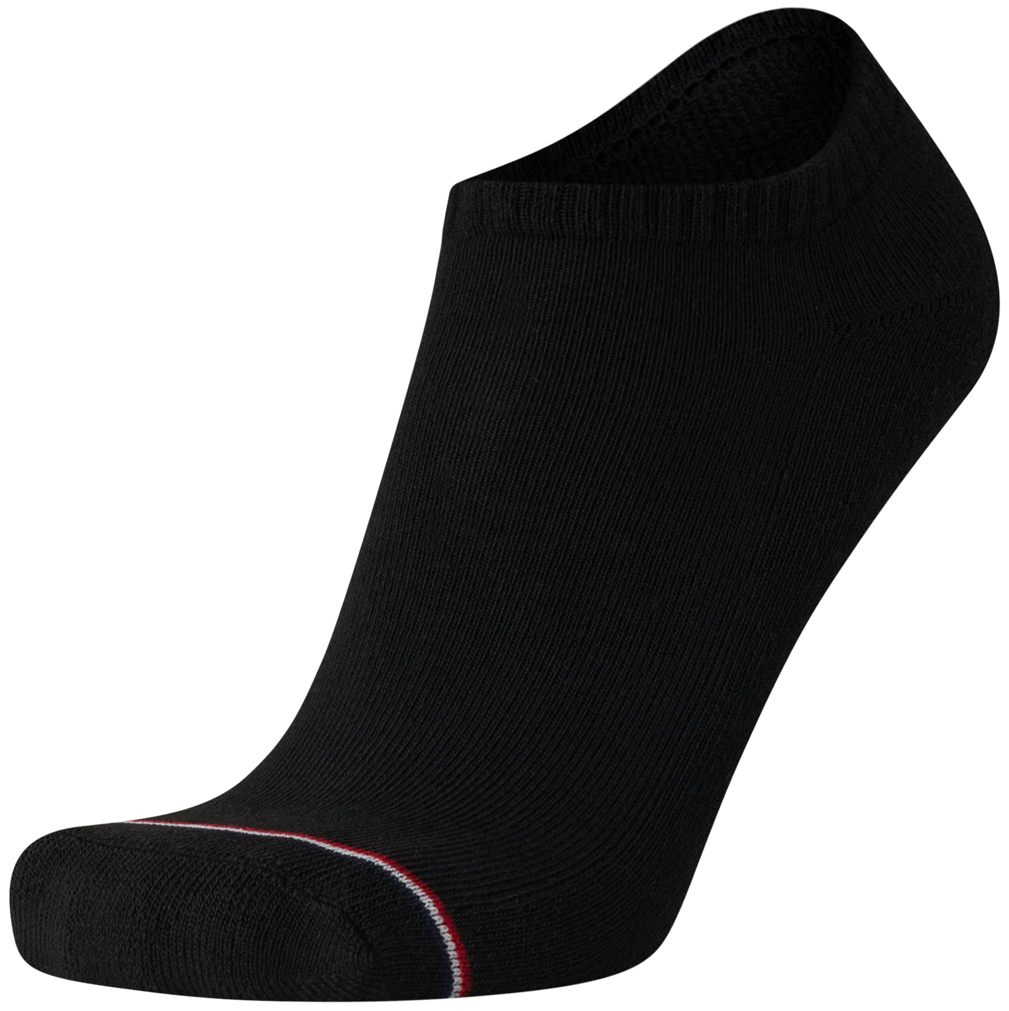 Tommy Hilfiger Men's Athletic Socks - Cushion Low Cut Socks (6 Pack), Size 7-12, Black Solid