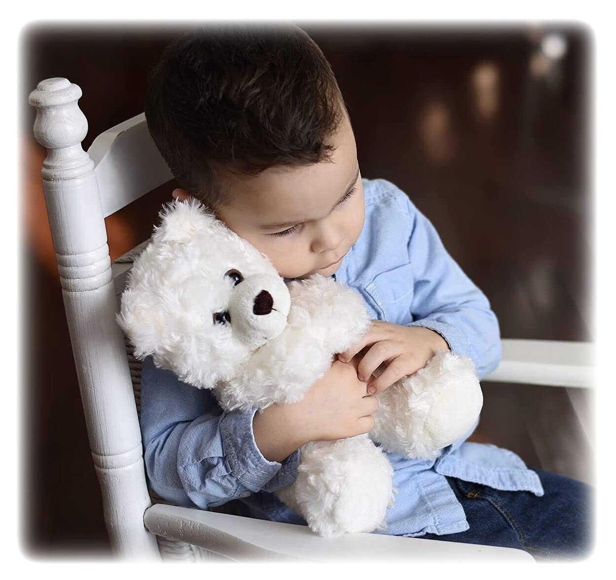 Cuddly Children's Sympathy Gift for Grieving Child, Stuffed Animal Angel Bear Plush with Gift Bag and Card for Memorial Funeral Present, Comfort Children for Loss of Loved One