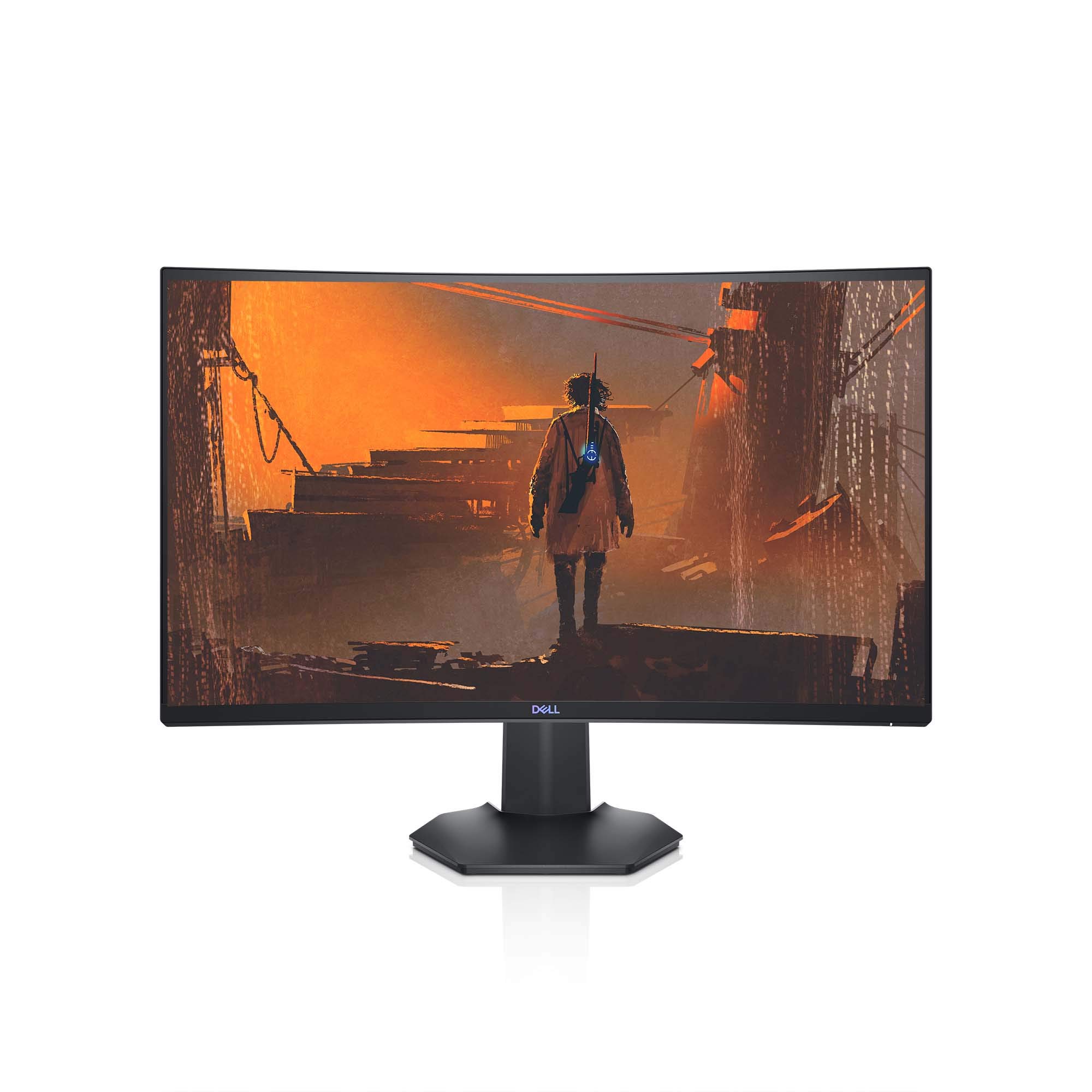 Dell 144Hz Gaming 27 Inch Curved Monitor with FHD (1920 x 1080) Display, Nvidia G-Sync and AMD FreeSync HDMI, DisplayPort, VESA Certified, Gray - S2721HGF