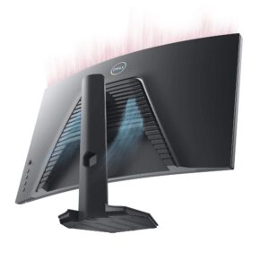 Dell 144Hz Gaming 27 Inch Curved Monitor with FHD (1920 x 1080) Display, Nvidia G-Sync and AMD FreeSync HDMI, DisplayPort, VESA Certified, Gray - S2721HGF