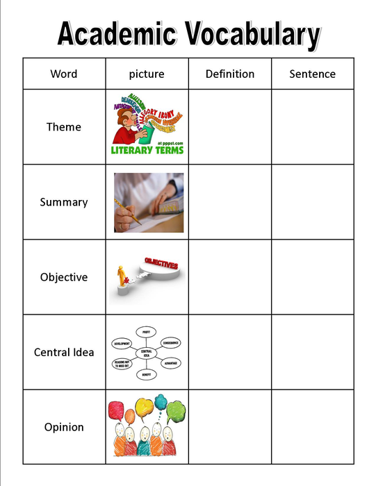 15 Weeks of Academic Vocabulary