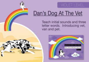 initial sounds and three letter words: dan’s dog at the vet