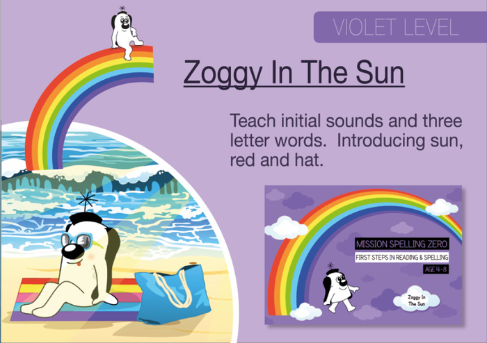 Initial Sounds And Three Letter Words: Zoggy In The Sun