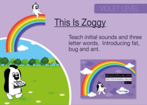 initial sounds and three letter words: this is zoggy