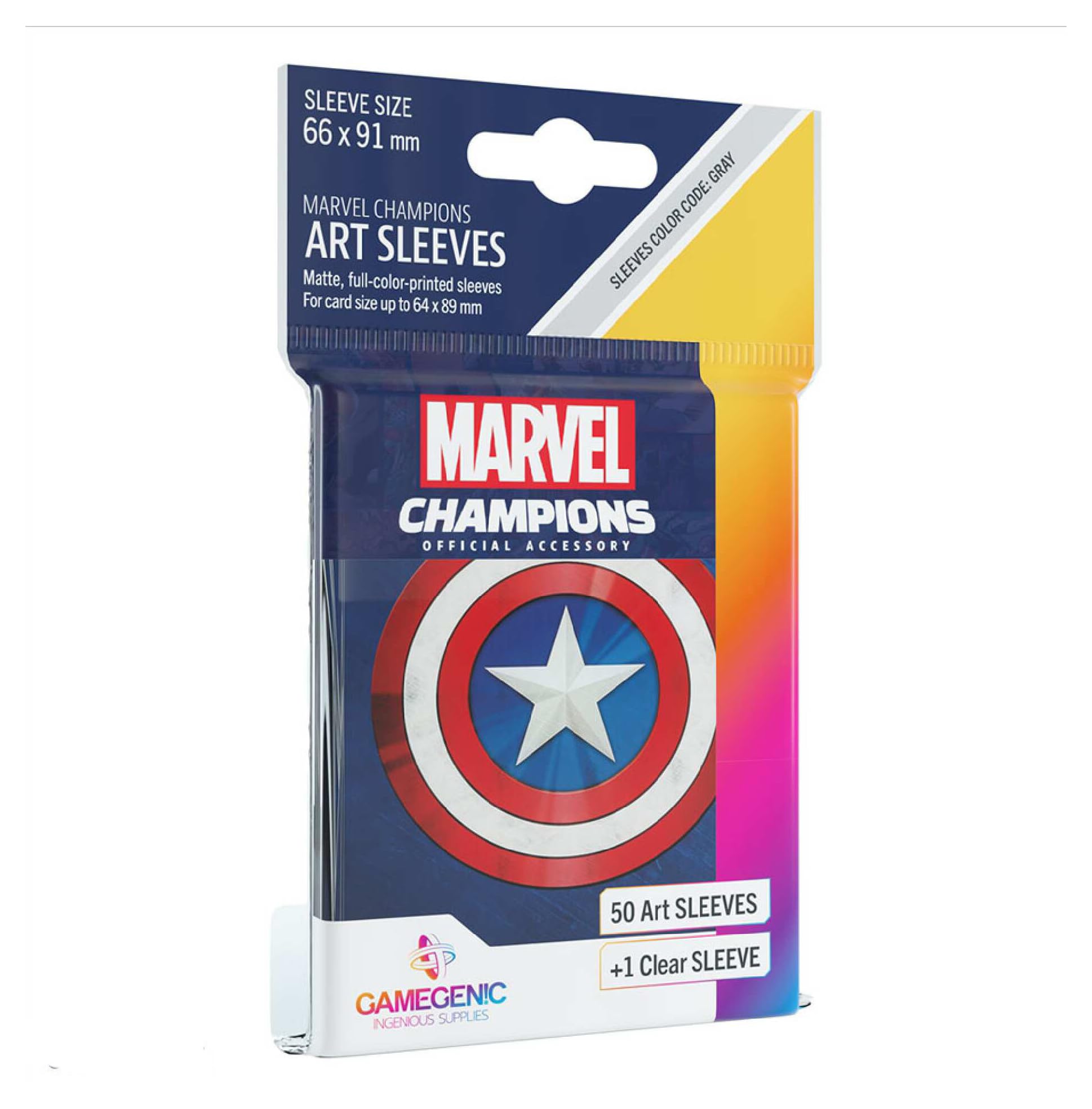 Gamegenic Marvel Art Sleeves - Captain America (G10096), Various color