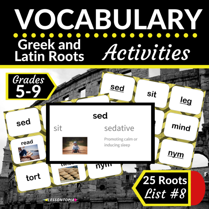 Greek and Latin Roots Activities-Vocabulary List #8