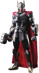 square enix marvel universe thor variant bring arts action figure, multicolor