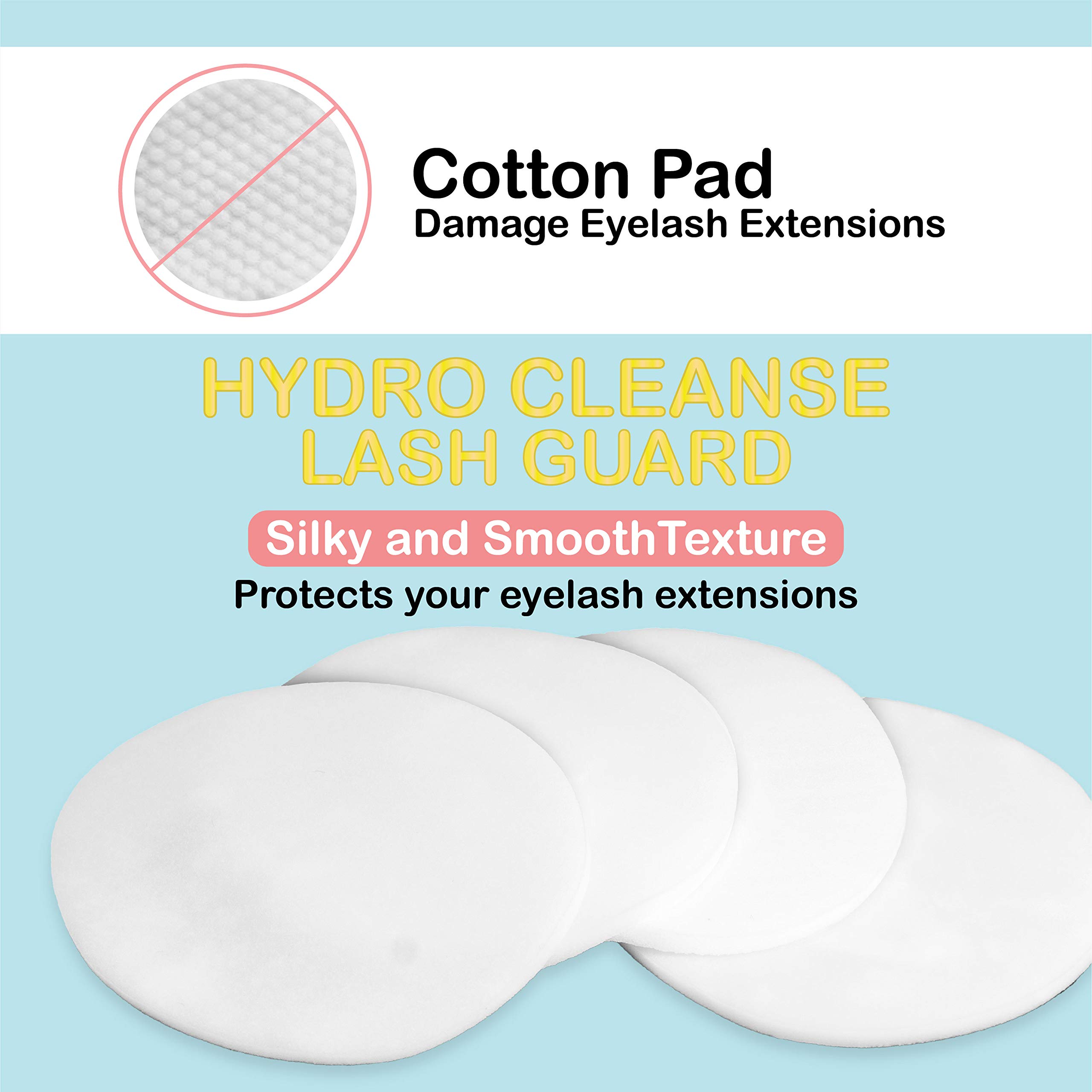 Lyon Lash Make Up Remover Cleaning Pads for Eyelash Extensions (30 Pcs)| Lint Free Silicon Pads| No Damage to Lash Extensions| Waterproof Makeup Removal & Facial Cleansing| Eyelash Extension Supplies