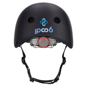 ipoob Adult Kayaking Canoe Whitewater Watersports Helmet with Camera Clamp Mount Plate (Matte Black, Medium)