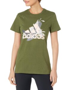 adidas womens nini graphics tee wild pine xx-large