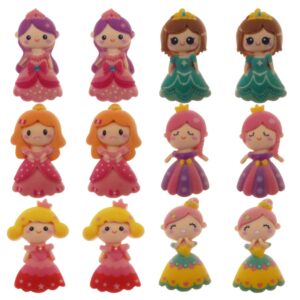 40-pack bulk resin princesses flat back pretty girls embellishments diy art projects craft making flatbacks phone case decorations 2-3cm