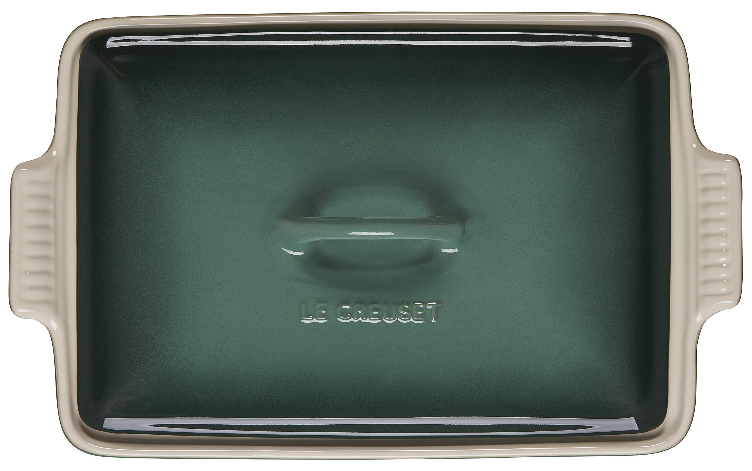 Le Creuset Stoneware Heritage Covered Rectangular Casserole, 4 qt. (12" x 9"), Artichaut