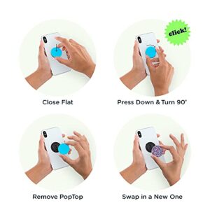 PopSockets Phone Grip with Expanding Kickstand, Glitter PopGrip - Lavender