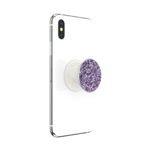 PopSockets Phone Grip with Expanding Kickstand, Glitter PopGrip - Lavender