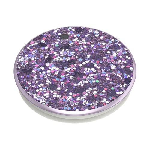 PopSockets Phone Grip with Expanding Kickstand, Glitter PopGrip - Lavender