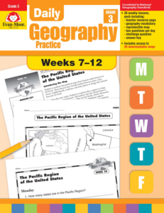 daily geography practice, grade 3, weeks 7–12