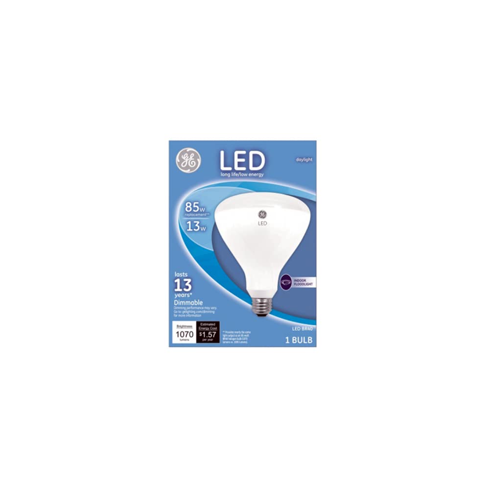 GE Lighting 35316 LED Flood Light Bulb, Indoor, Daylight, 1,070 Lumens, 13-Watts - Quantity 44