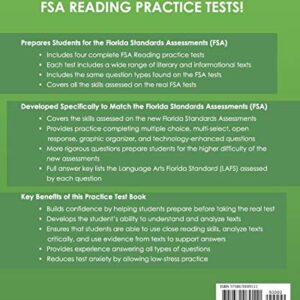 FLORIDA TEST PREP Ultimate Practice Test Book FSA Reading Grade 3: Includes 4 Complete FSA Reading Practice Tests