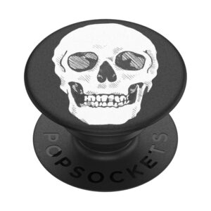 popsockets phone grip with expanding kickstand, skull popgrip - shaky bones