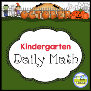 daily math for kindergarten - october