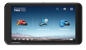 rand mcnally tnd 550 5-inch gps truck navigator easy-to-read display custom truck routing and rand navigation 2.0