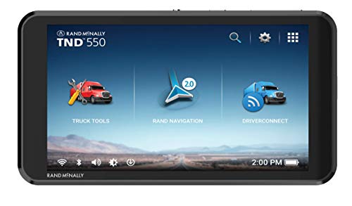 Rand McNally TND 550 5-inch GPS Truck Navigator Easy-to-Read Display Custom Truck Routing and Rand Navigation 2.0