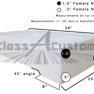 Class A Customs | Under Mount 25 Gallon RV Concession Fresh and Gray Water Holding Tank | UM-2500