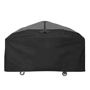 unicook griddle cover, compatible for blackstone 36 inch proseries grill and members mark, flat top grill cover with sealed seam, heavy duty waterproof large grill cover 75 inch, includes support pole